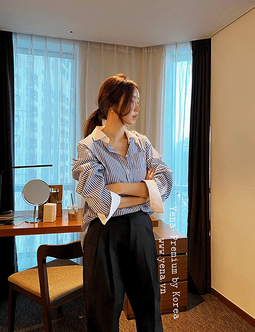 Lean Stripe Matching Shirt - Yena